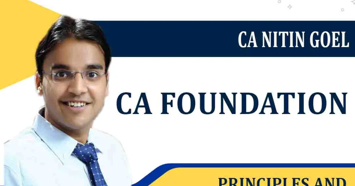 CA Foundation Principles And Practices Of Accounting Course By CA Nitin ...