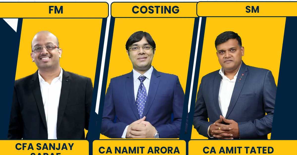 CA Inter Combo of Sanjay Saraf FM & Namit Arora SM