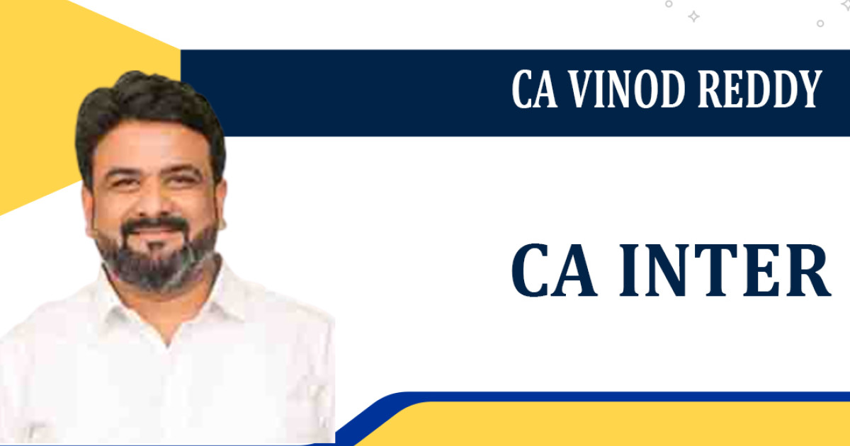 CA Inter Costing Regular In-Depth Course By CA Vinod Reddy