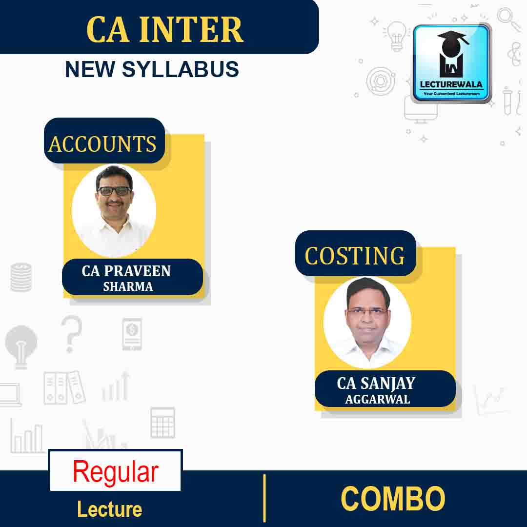 CA Inter Costing (Latest Rec.) and Accounts Combo by CA Sanjay Aggarwal ...
