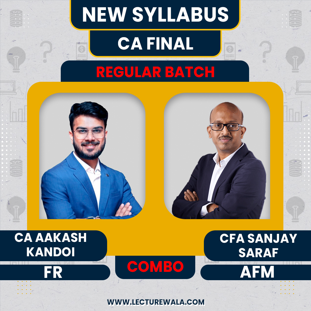 Bhanwar Borana Classes CA Final Combo By Aakash Kandoi's FR & CFA ...