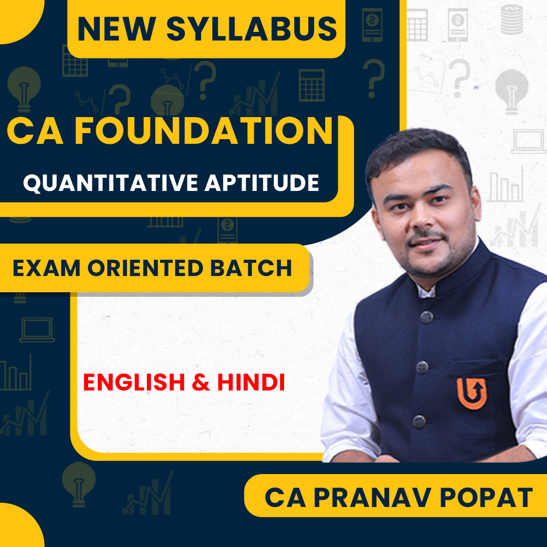 CA Pranav Popat Quantitative Aptitude Exam-Oriented Online Classes For ...