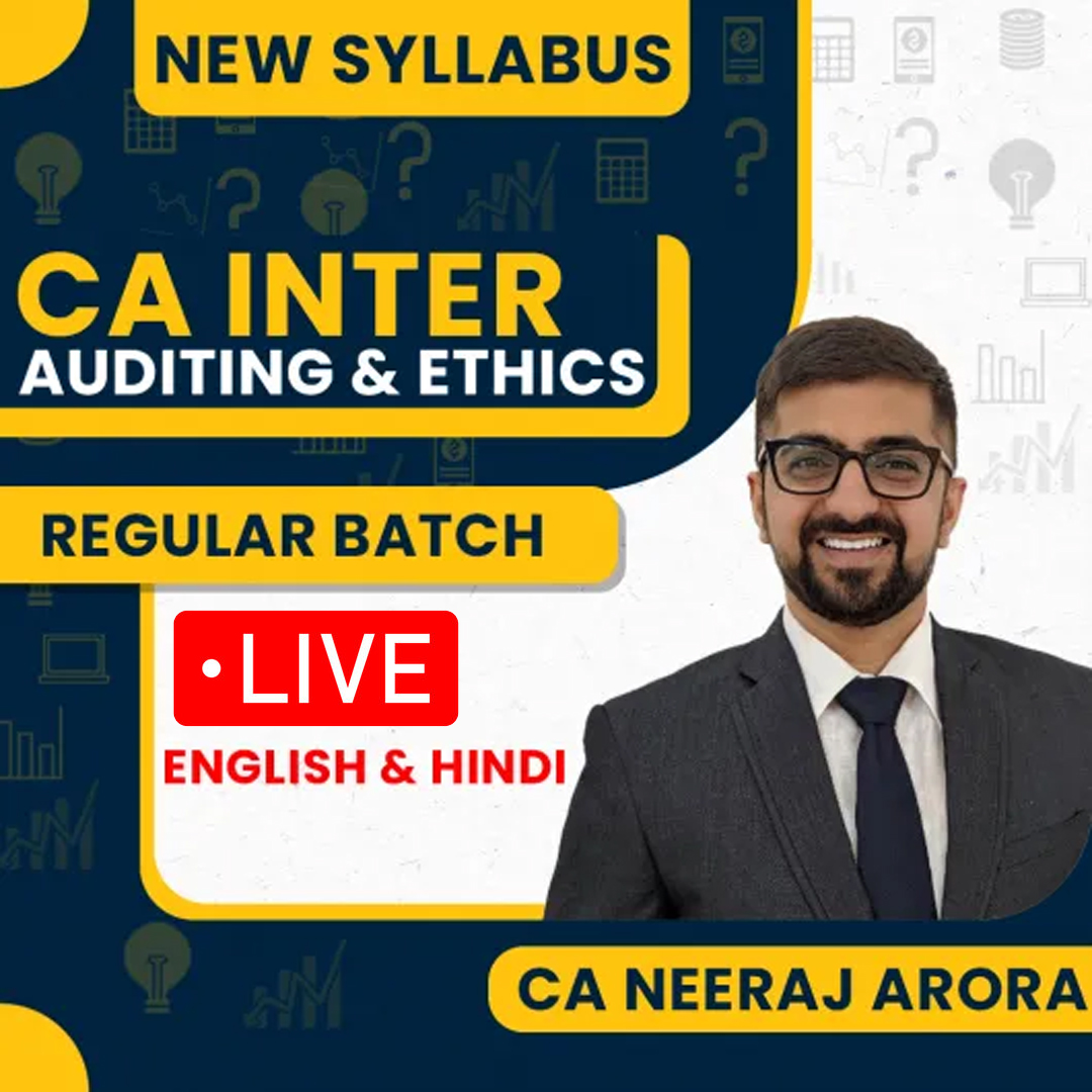 Neeraj Arora Auditing & Ethics For CA Inter Jan 2026