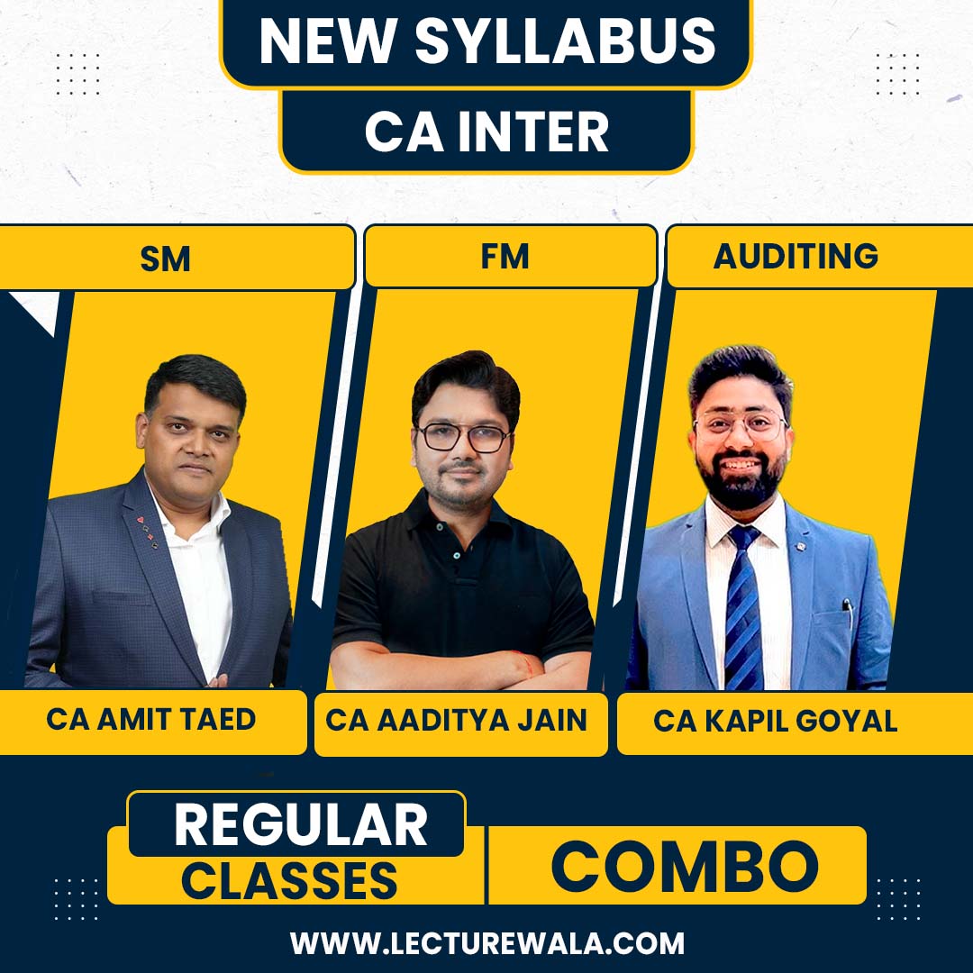 CA Aaditya Jain FM CA Amit Tated SM & CA Kapil Goyal Audit Combo ...