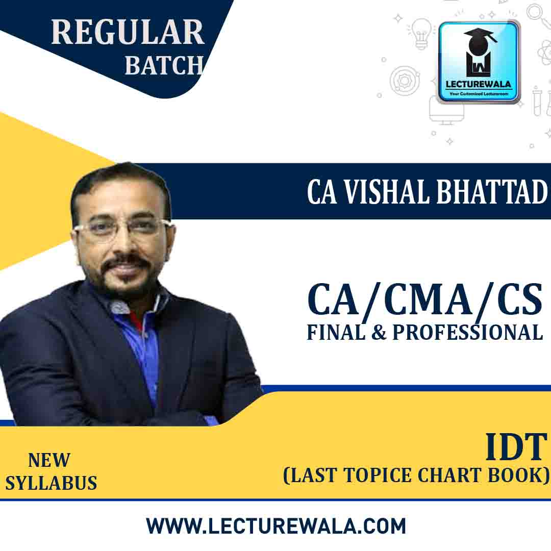 CA Final/CMA FINAL & CS PROFESSIONAL IDT LAST TOPICE CHART BOOK : Study ...
