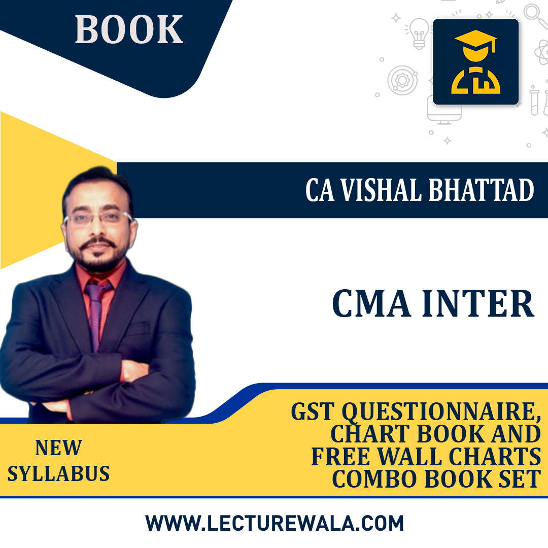 CMA Inter GST Questionnaire, Chart Book and FREE Wall Charts Combo Book ...