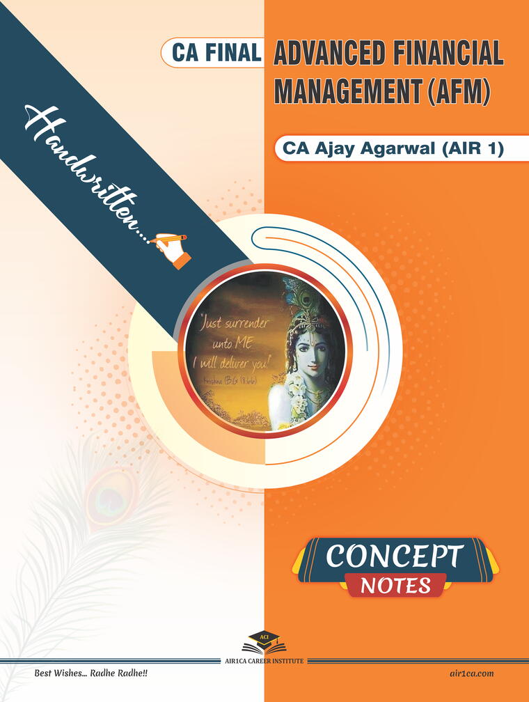 CA Ajay Agarwal Advanced Financial Management Concept Book