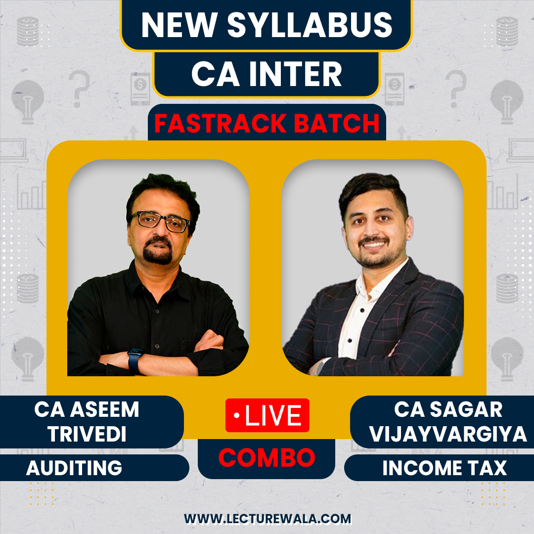 Income Tax & CA Aseem Trivedi Auditing & Ethics Fastrack Live Batch For ...