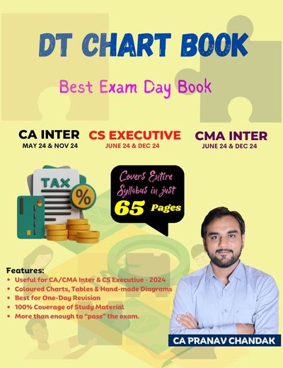 CA/CMA/CS Inter Direct Tax Chart Book by CA Pranav Chandak