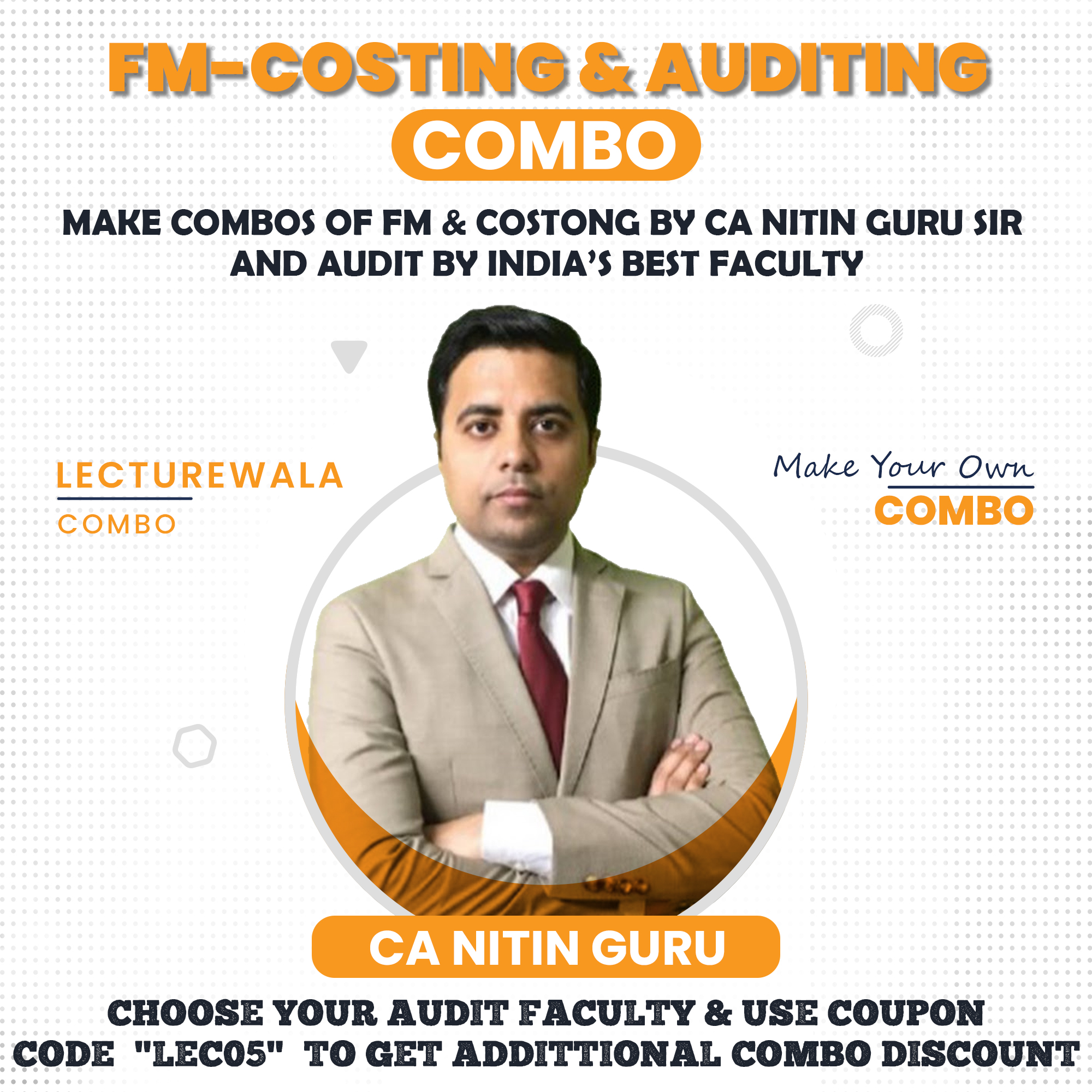 CA Nitin Guru FM, Costing & Audit Combo For CA Inter