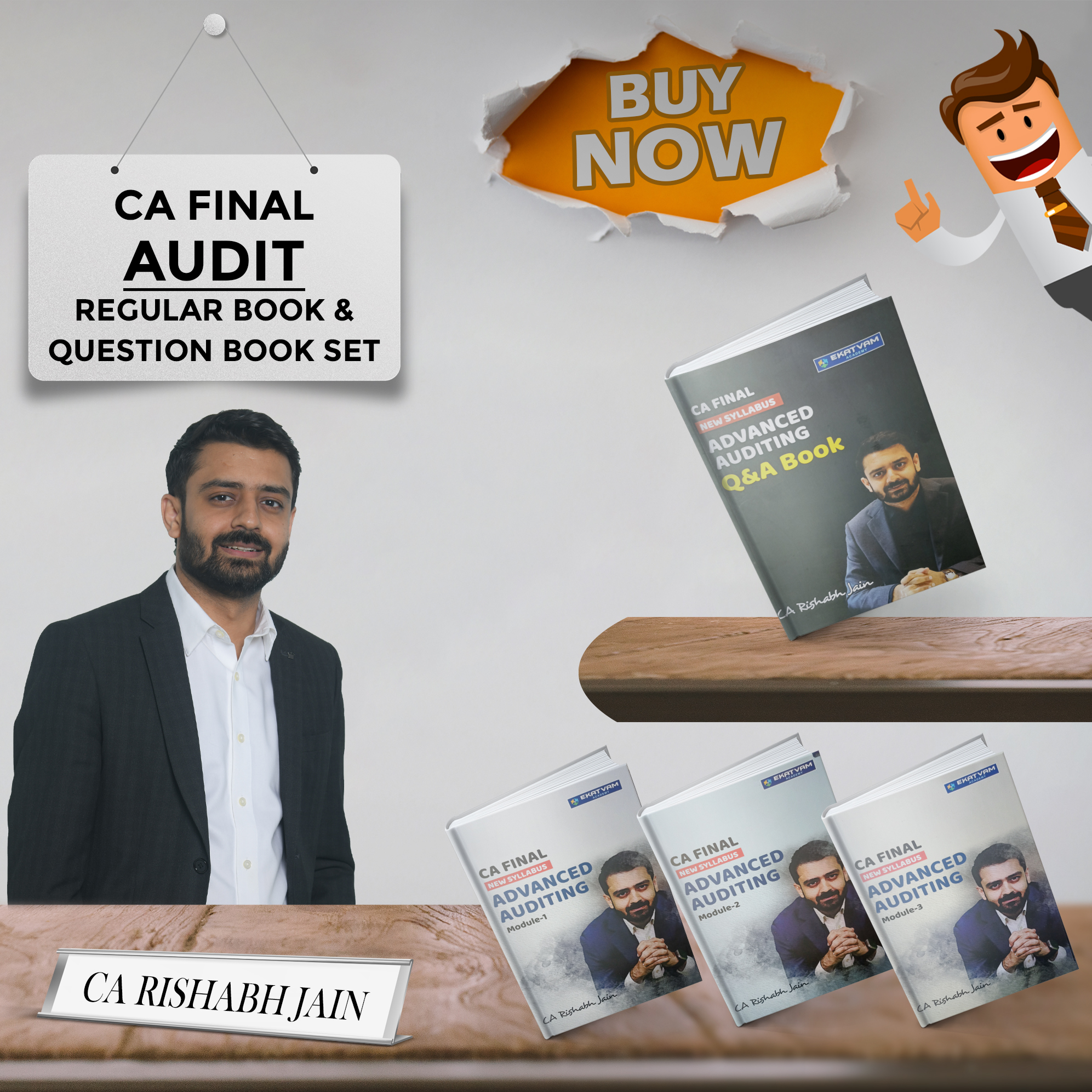 CA Rishabh Jain Advanced Auditing Book Set For CA Final