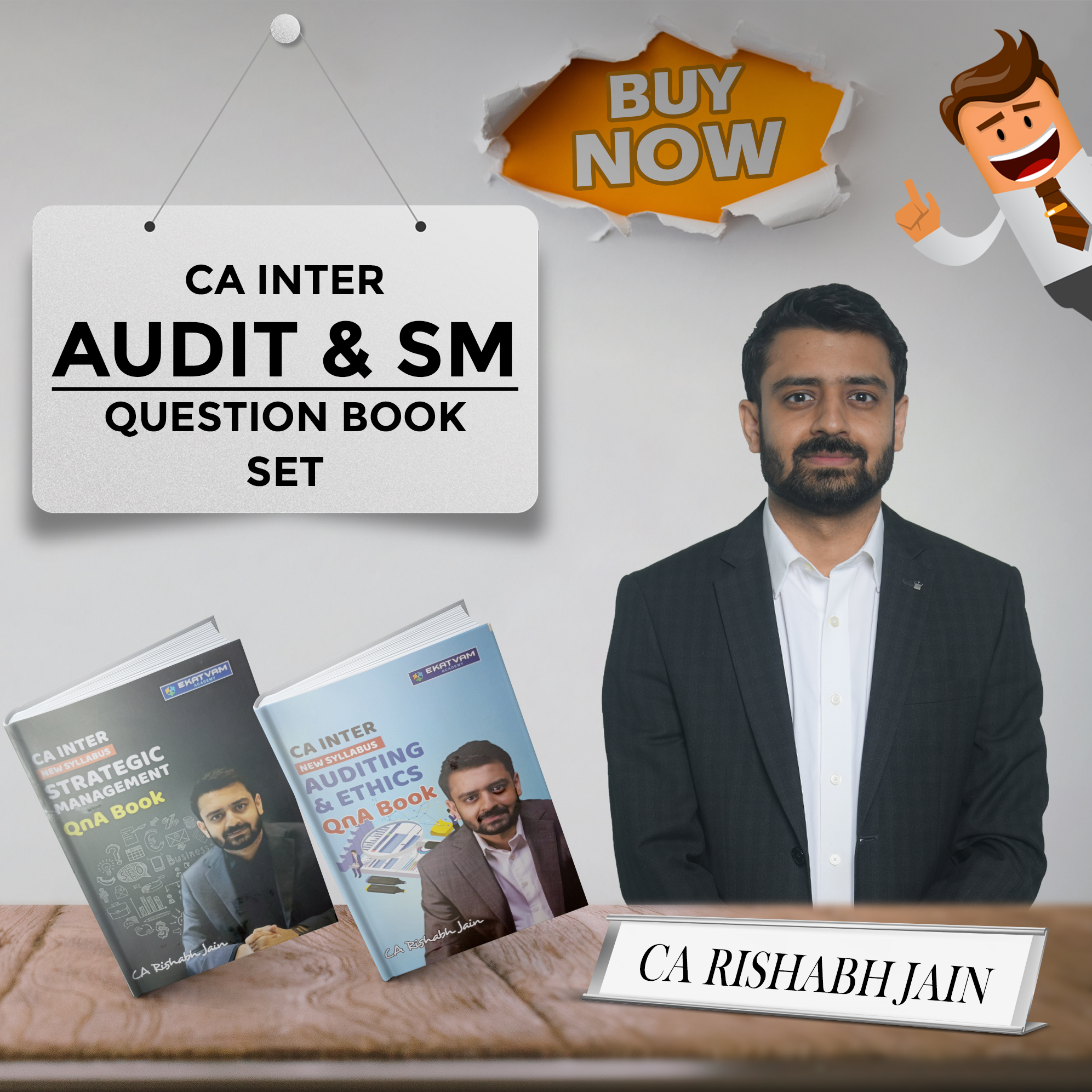 CA Rishabh Jain Audit & SM Questionnaire Book Set For CA Inter