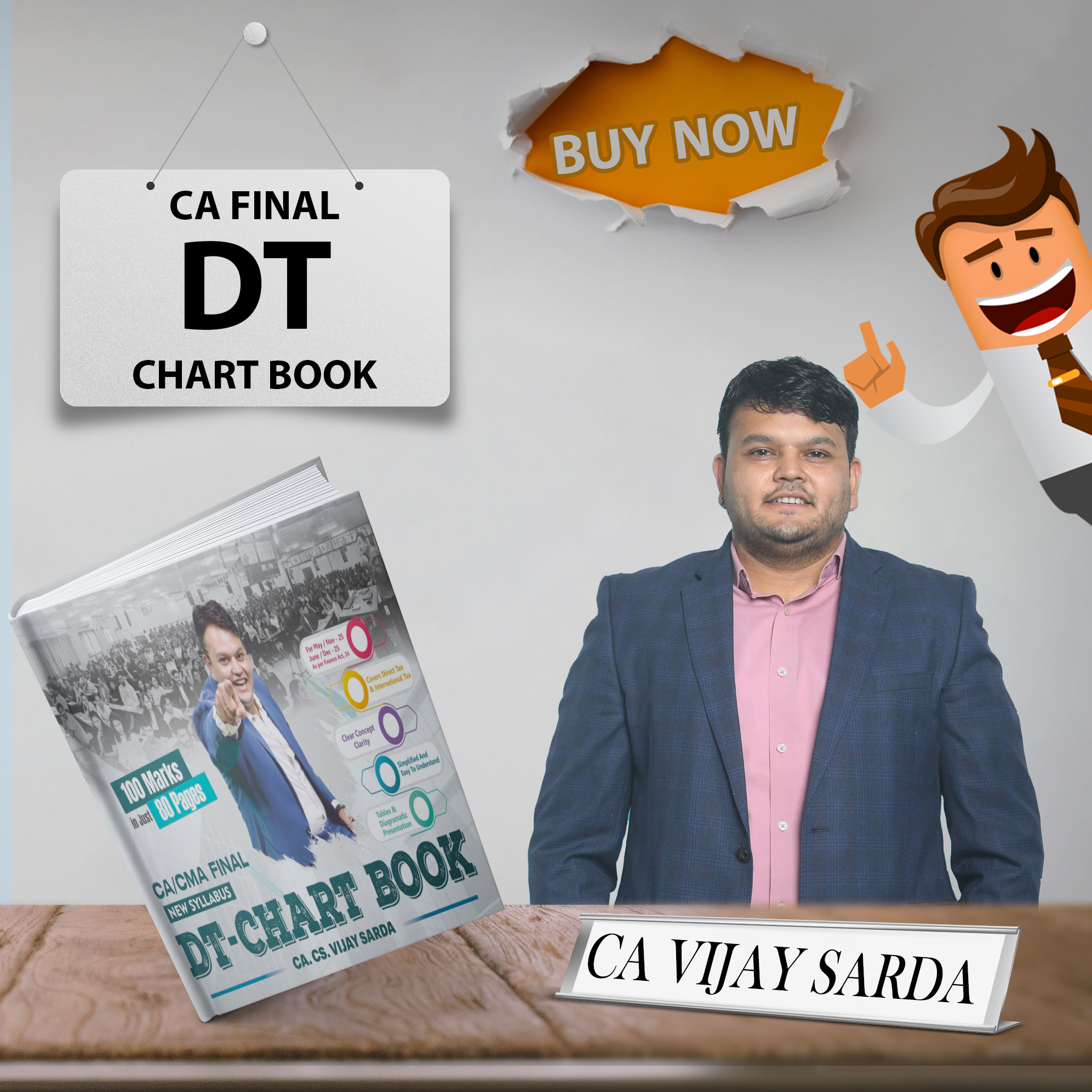 CA/CMA Final DT Chart Book by Vijay Sarda
