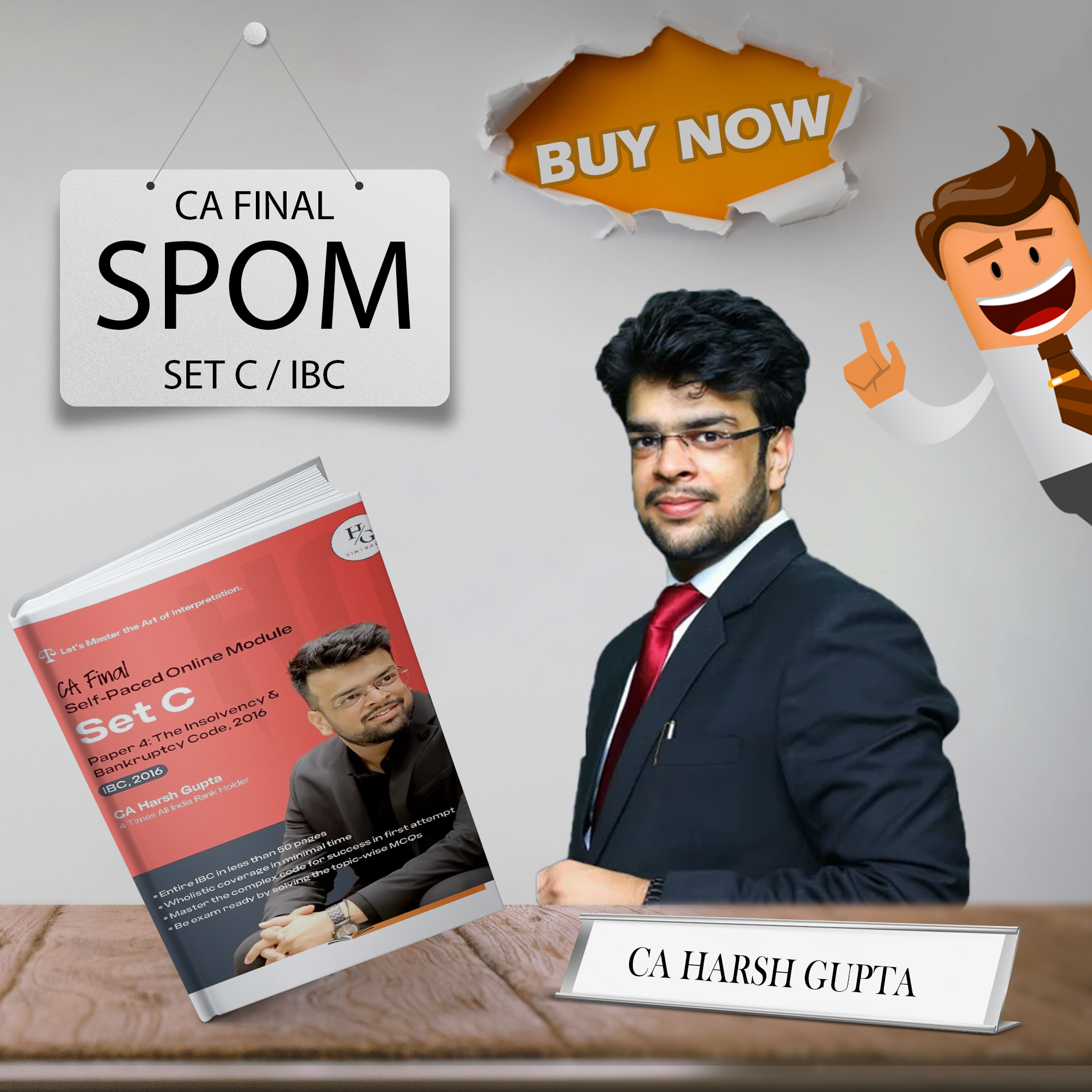CA Harsh Gupta SPOM Set C / IBC , 2016 For CA Final: Study Material